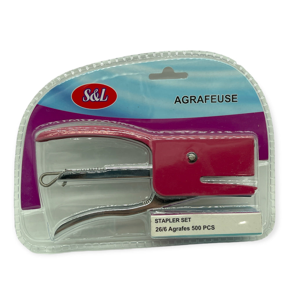 Nietmachine met 500 Nietjes in 3 Kleuren - Rood, Blauw en Zwart ...